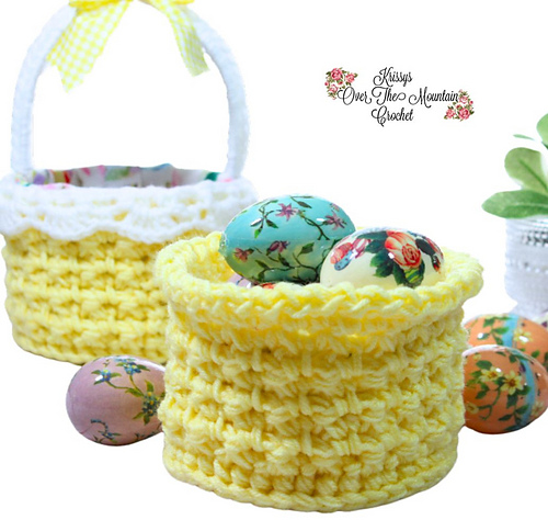Ravelry: Half Star Stitch Easter Basket pattern by Kris Moore