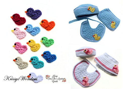 Ravelry: Rubber Duck Applique pattern by Kris Moore