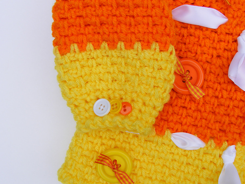 Ravelry: Candy Corn Crochet Sweater and Hat pattern by Kris Moore