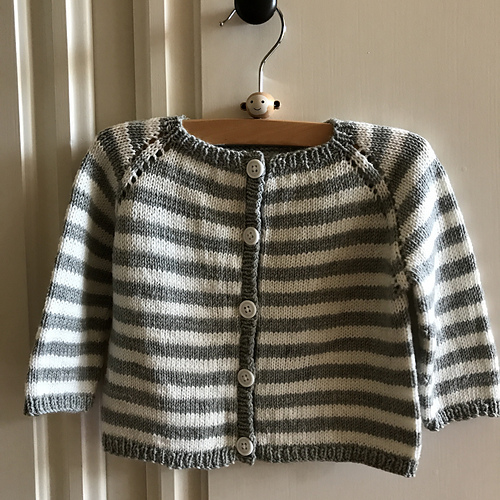 Ravelry: 7 / Striped Cardigan pattern by Florence Merlin