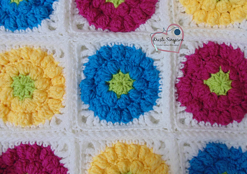 Ravelry: Flower Bobble Blanket pattern by Kristi Simpson