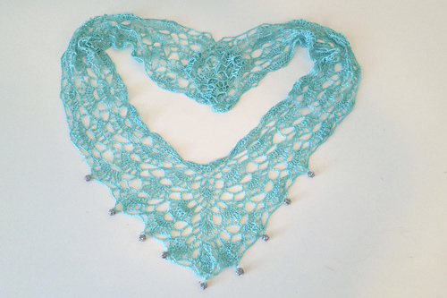 Ravelry: Beaded Necklace Scarf pattern by Kristin Omdahl
