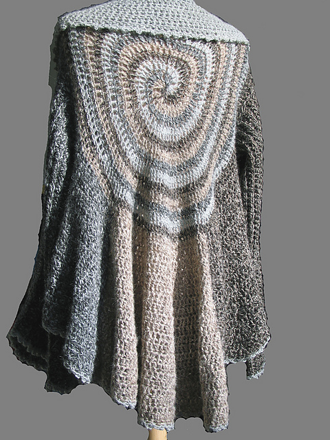 Ravelry: Swirl Crochet Sweater Wrap pattern by Kristin Omdahl