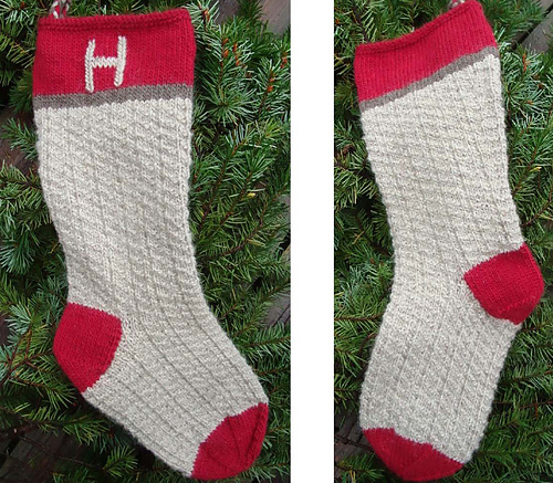 Ravelry: Rustic Christmas Stocking pattern by Kristin Spurkland