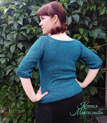 Ravelry: Dragonfly jumper pattern by Ксения Максимова
