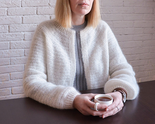 Ravelry: Fluffy Cardigan pattern by KseniyaDesign