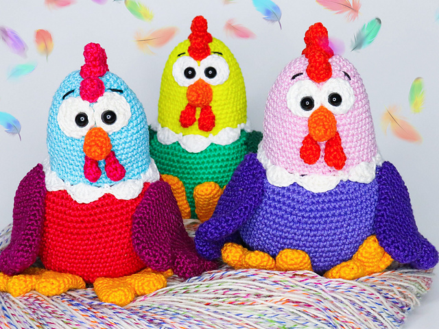 Ravelry: Big Fat Chicken pattern by Kuema Tutorials