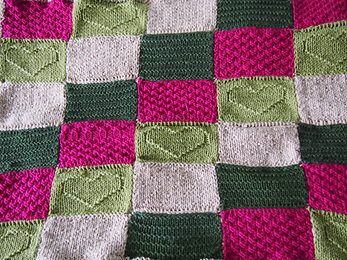 Ravelry: Textured Blocks Baby Blanket pattern by Stephany Lein