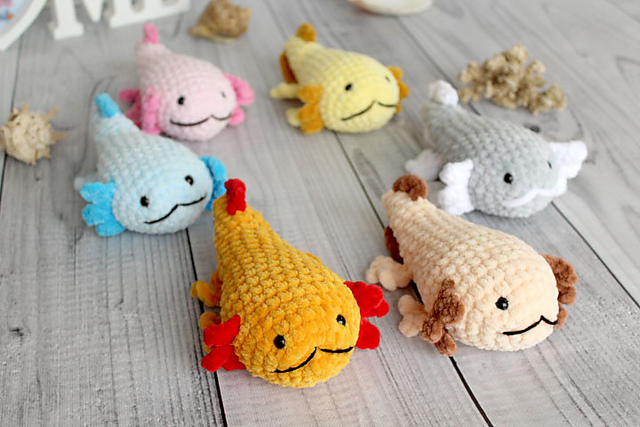 Ravelry: Axolotl plush pattern by Kirichenko Natalia