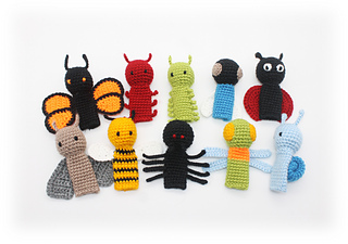 Ravelry: Insect Finger Puppets pattern by Kristine Kuluka