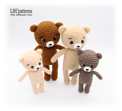 Ravelry: Bear Family pattern by Kristine Kuluka
