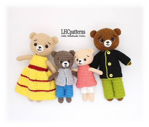 Ravelry: Bear Family pattern by Kristine Kuluka