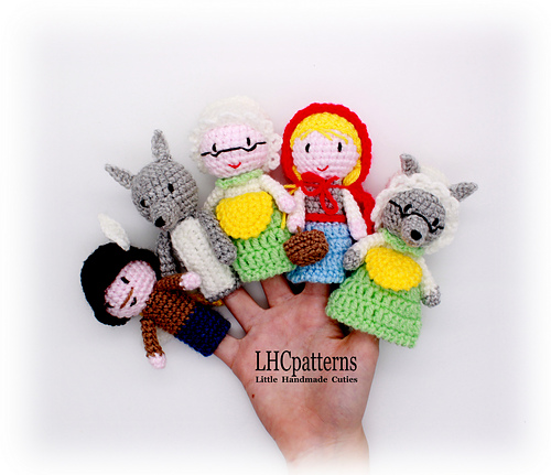 Ravelry: Little Red Riding Hood Finger Puppets pattern by Kristine Kuluka
