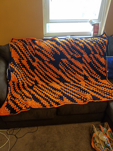 Ravelry: Game Day Stadium Throw pattern by Marianne Forrestal