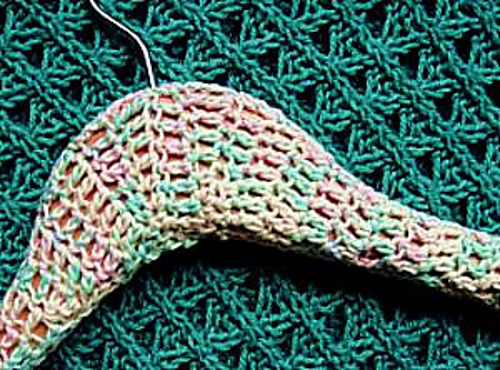 Ravelry: Contoured Coat Hanger Cover pattern by Linda Z. O'Halloran