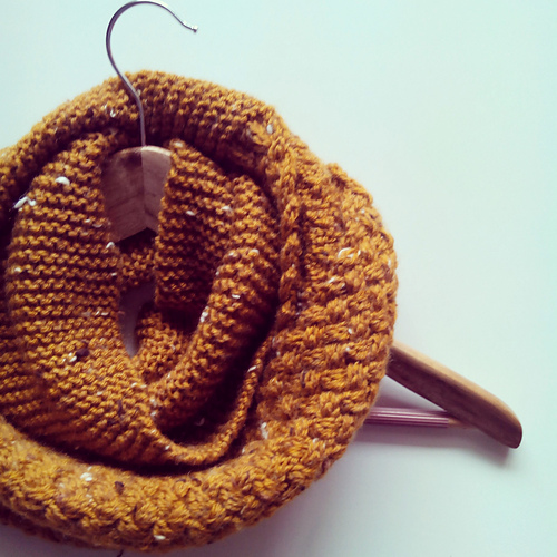 Ravelry: Yellow Brick Cold Cowl pattern by Tracey Galloway