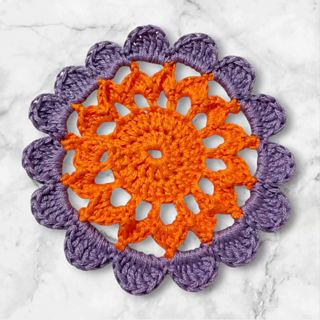 Ravelry: Elegant Lace Coaster pattern by Aya Elsayed