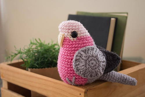 Ravelry: Pink and Grey Galah pattern by Ashley Radalj