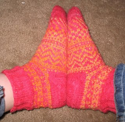 Ravelry: Big Bird Socks pattern by Elizabeth Buck