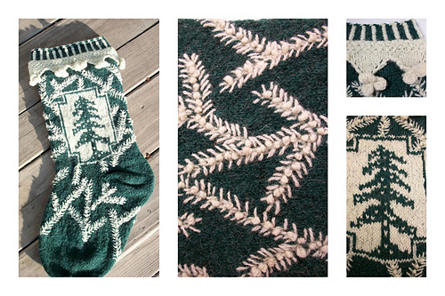 Ravelry: Pine Dreams Heirloom Christmas Stocking pattern by Jeanne ...
