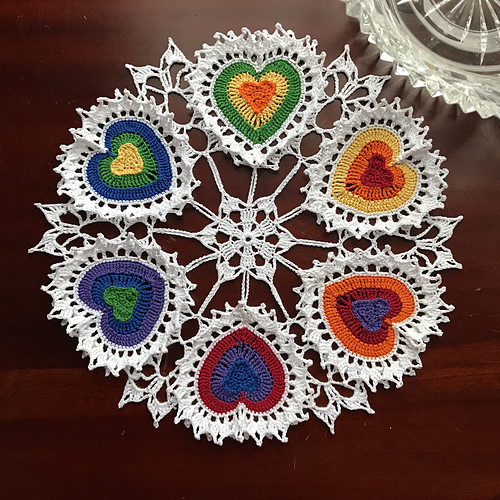 Ravelry: Valentine Heart Doily pattern by Annamarie Wilkerson