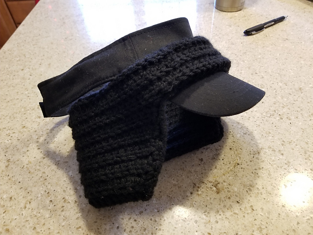 Ravelry: Baseball Cap Ear Warmer Attachment pattern by Dee Ann H