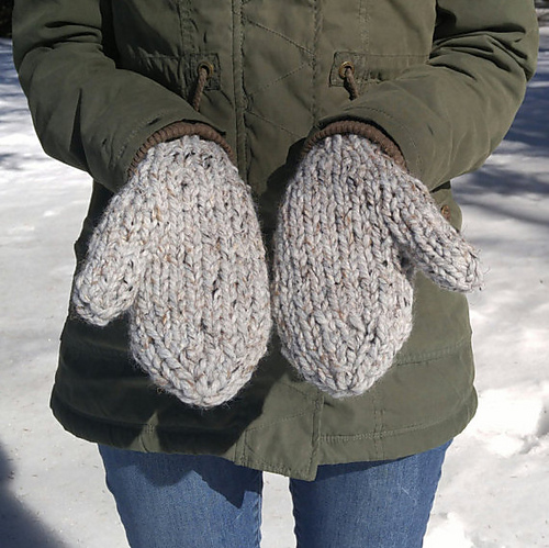 Ravelry: Simple Chunky Knit Mittens pattern by Stephanie Miller