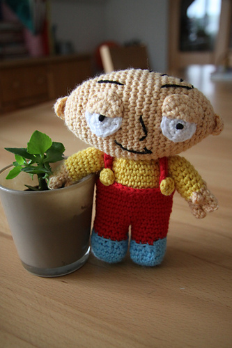 Ravelry: Stewie from Family Guy pattern by Nichole's Nerdy Knots