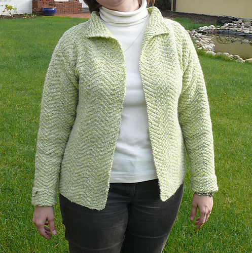 Ravelry: # 08 Herringbone Open Jacket pattern by Debbie Bliss