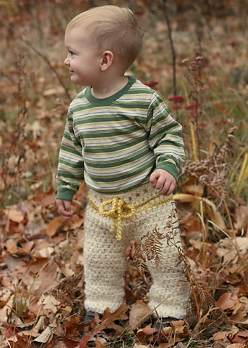 Ravelry: Striped Drawstring Baby Pants pattern by Laura Hooker