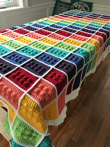 Ravelry: Harbourcolour's Lego blanket for twin-size bed