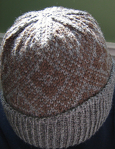 Ravelry: All-Over Two-Color Patterned Watch Cap pattern by Charlene Schurch