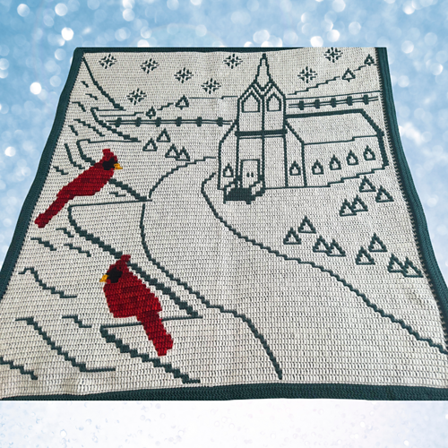 Ravelry: Cardinal Church Mosaic Blanket pattern by Lynette Kosar
