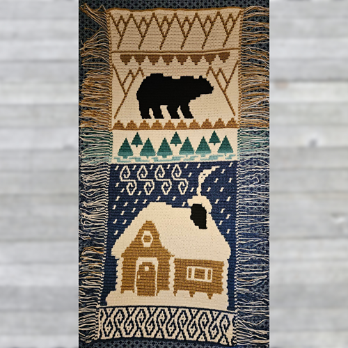 Ravelry: Connie's Winter in the Woods Mosaic Cabin pattern by Lynette Kosar