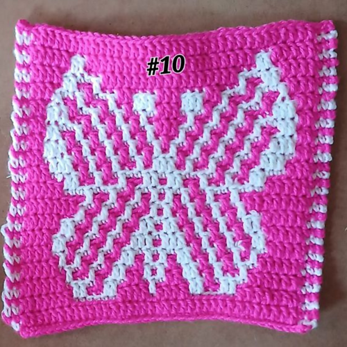 Ravelry: Butterfly 10 Mosaic Square pattern by Lynette Kosar