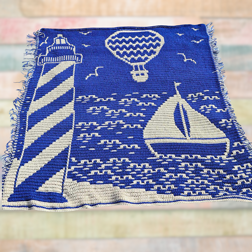 Ravelry: Lighthouse by the Sea Mosaic pattern by Lynette Kosar