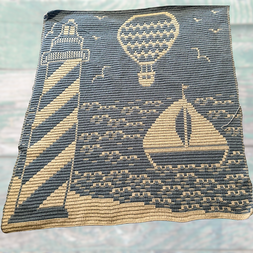 Ravelry: Lighthouse by the Sea Mosaic pattern by Lynette Kosar