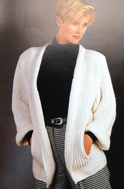 Ravelry: Loose jacket with shawl collar pattern by Avocet Knitting Yarns