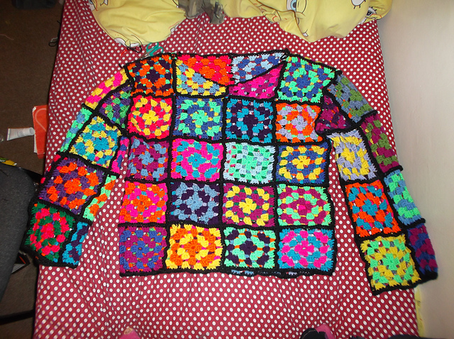 Ravelry: Rainbow Patchwork Jumper pattern by Leleanor 93
