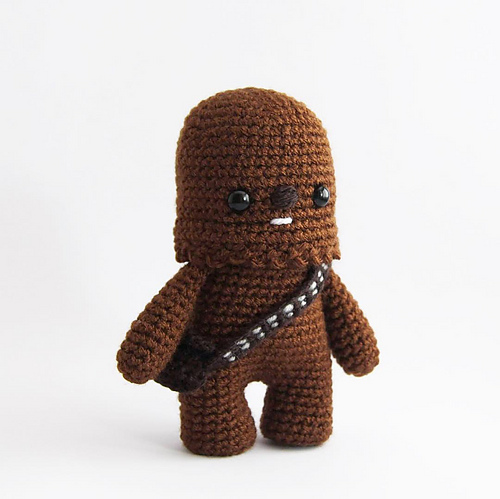 Made a chewbacca amigurumi and a wise one beanie as a baby present for ...