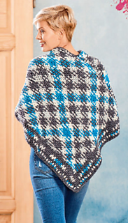 Ravelry: Modell #14 Poncho Great Karo pattern by Veronika Hug (Woolly Hugs)