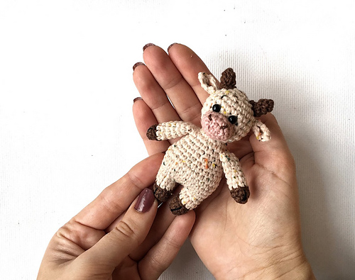 Ravelry: Little cow crochet miniature pattern by Lena Mart