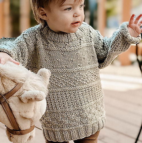 Ravelry: Mini Gansey Sweater pattern by Lena Skvagerson