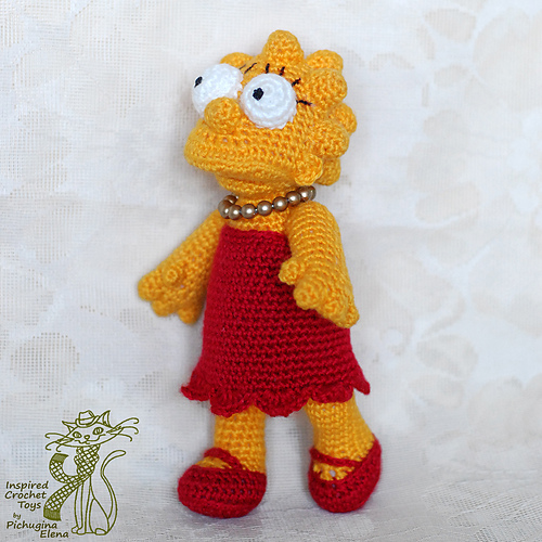 Ravelry: Lisa Simpson pattern by Elena Pichugina