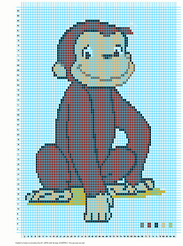 Ravelry: Curious George Chart pattern by Justyna Lorkowska