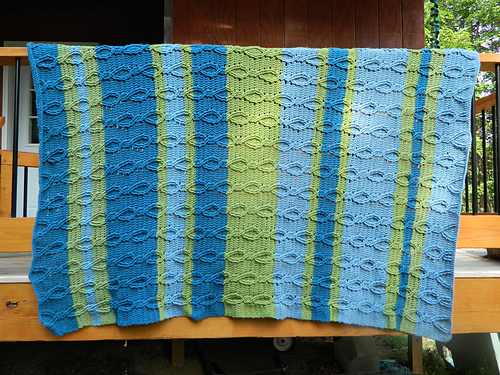 Ravelry: Twisted Cable Blanket pattern by Canoe Mtn Designs