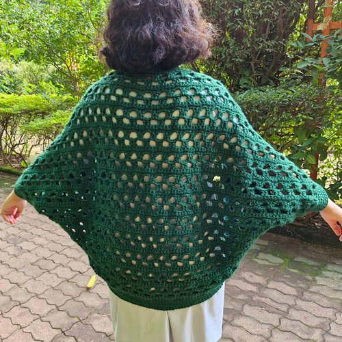 Ravelry: Forest Leaves Cocoon Shrug pattern by Akita Daga