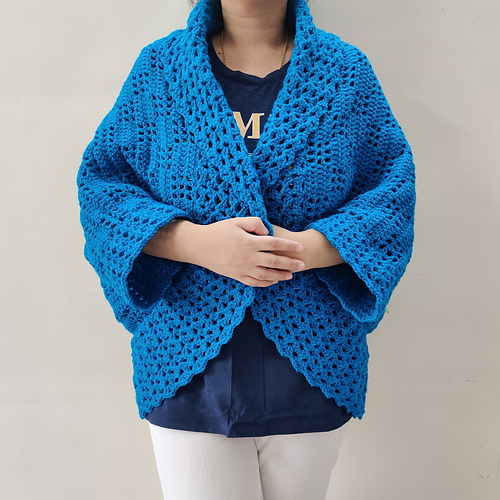Ravelry: Cadie Cocoon Shrug pattern by Akita Daga