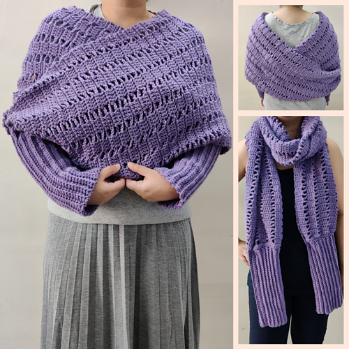 Ravelry: Pretty Chains Sweater Scarf pattern by Akita Daga