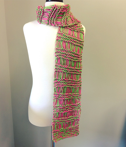 Ravelry: Ribbon Yarn Drop Stitch Scarf pattern by Diane L. Augustin